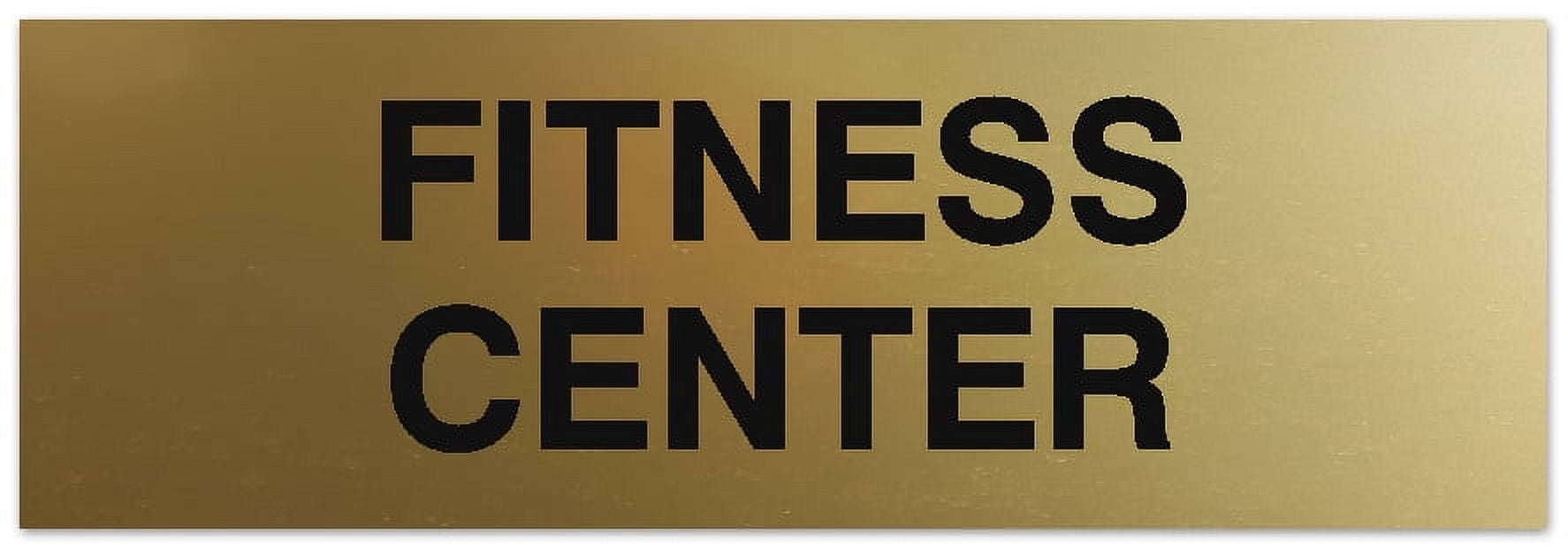 Signs ByLITA Basic Fitness Center Sign - Laser-Engraved Lettering ...