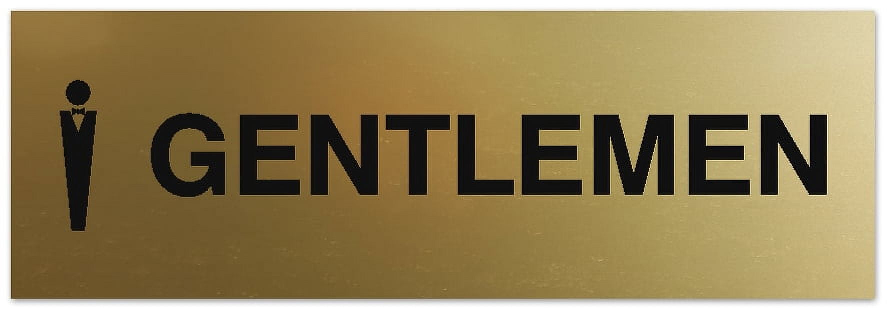 Signs ByLITA Basic Gentlemen Figurine Sign - Laser-Engraved Lettering ...