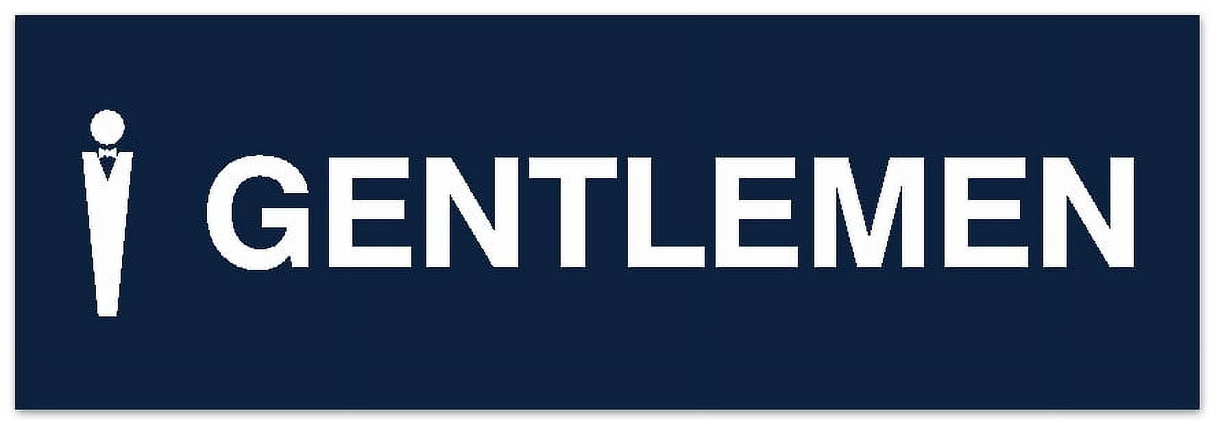 Signs ByLITA Basic Gentlemen Figurine Sign - Laser-Engraved Lettering ...