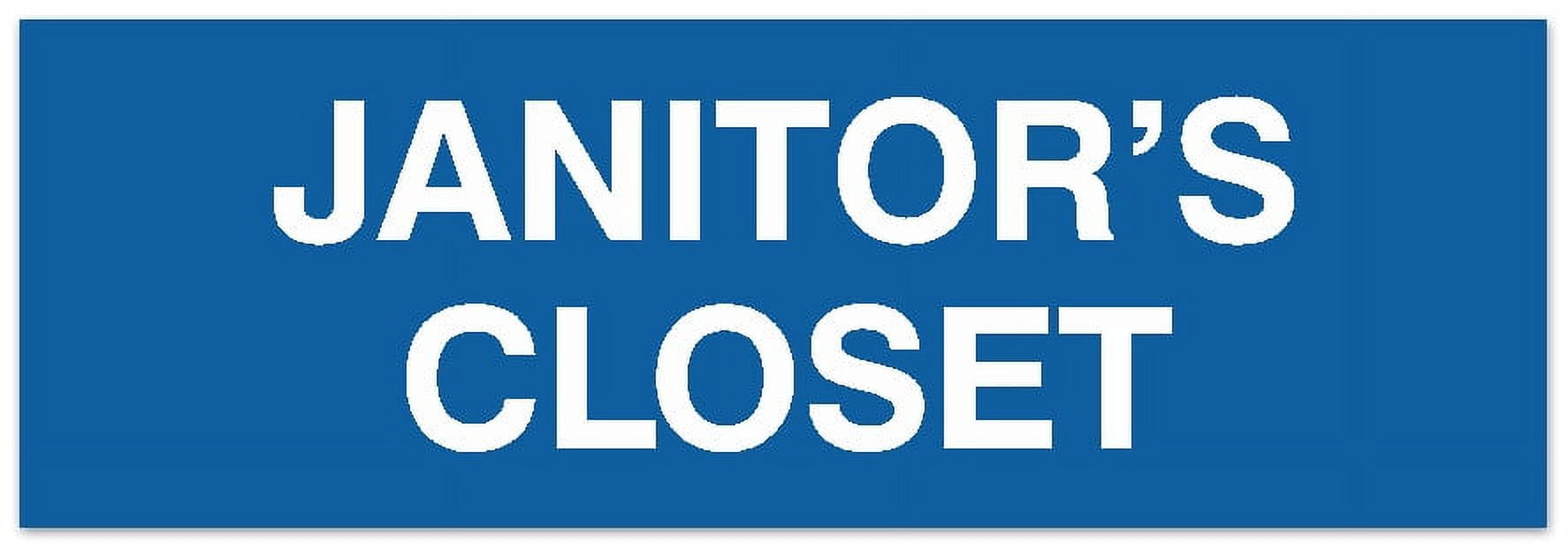 Signs ByLITA Basic Janitor's Closet Sign - Laser-Engraved Lettering ...