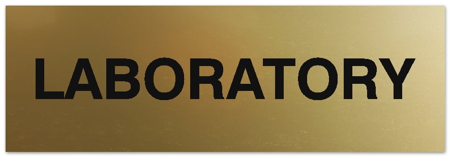 Signs ByLITA Basic Laboratory Sign - Laser-Engraved Lettering | Durable ...