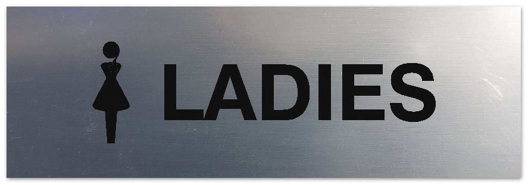 Signs ByLITA Basic Ladies Figurine Sign - Laser-Engraved Lettering ...