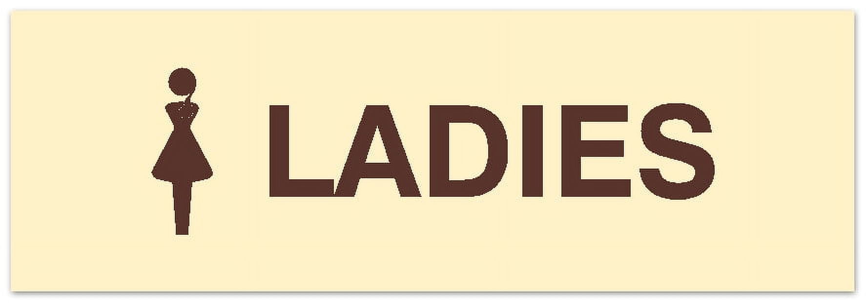 Signs ByLITA Basic Ladies Figurine Sign - Laser-Engraved Lettering ...
