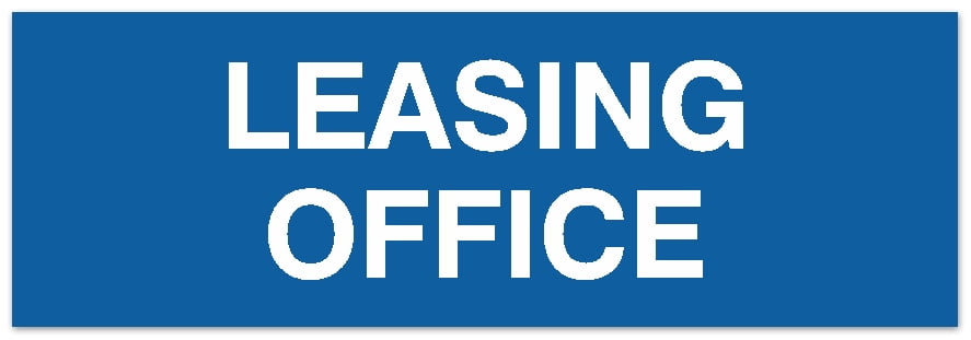 Signs ByLITA Basic Leasing Office Sign - Laser-Engraved Lettering ...