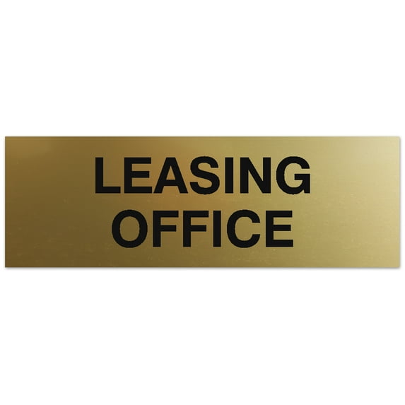 Signs ByLITA Basic Leasing Office Sign - Laser-Engraved Lettering ...