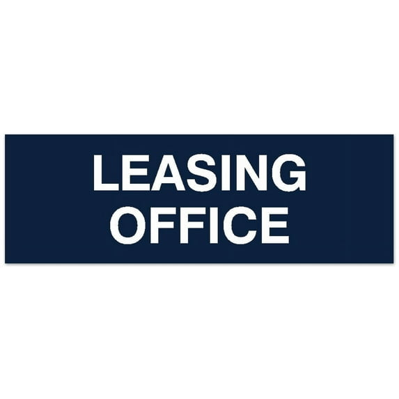Signs ByLITA Basic Leasing Office Sign - Laser-Engraved Lettering ...