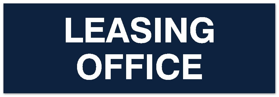 Signs ByLITA Basic Leasing Office Sign - Laser-Engraved Lettering ...
