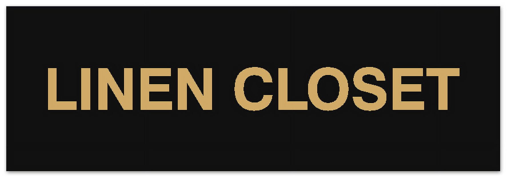 Signs ByLITA Basic Linen Closet Sign - Easy Installation | Durable ...