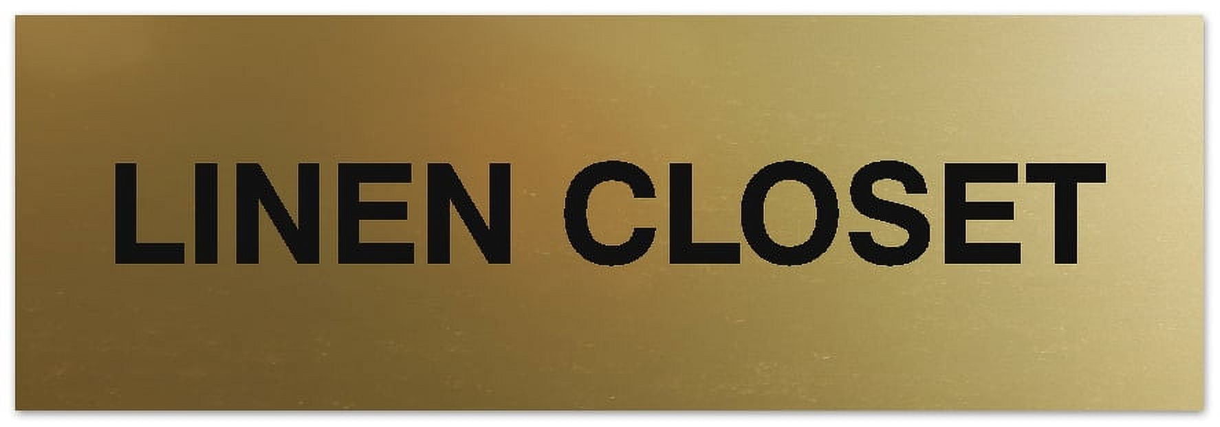 Signs ByLITA Basic Linen Closet Sign - Easy Installation | Durable ...