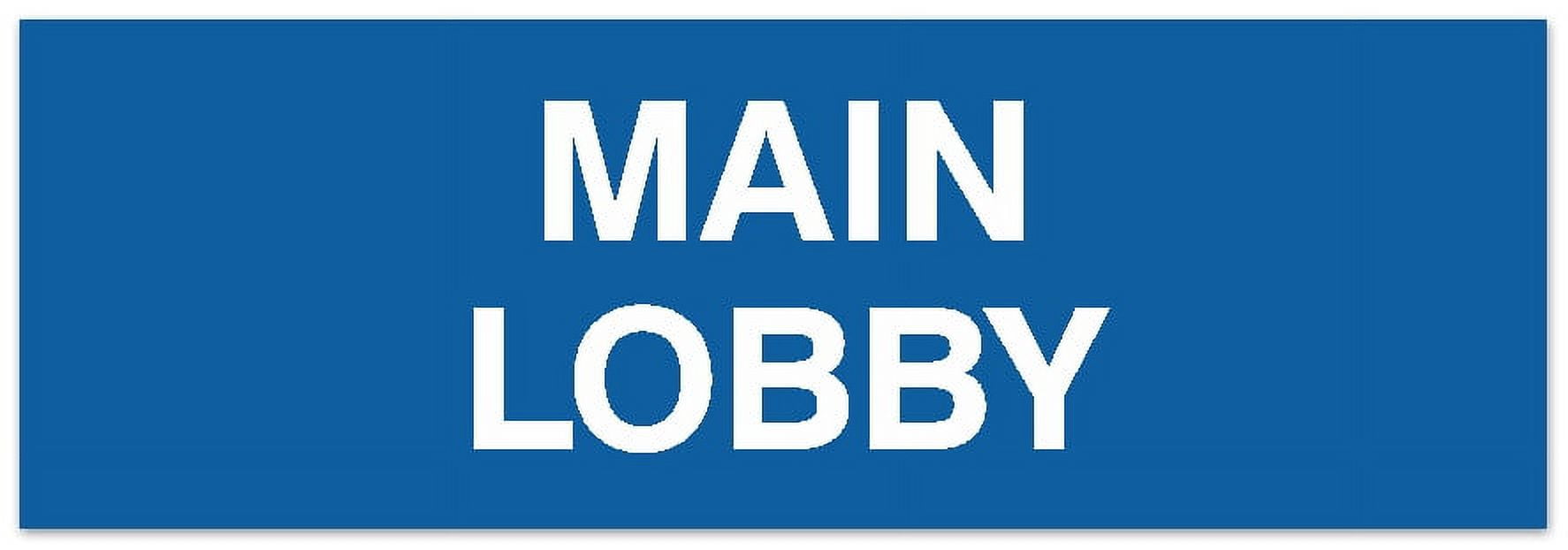 Signs ByLITA Basic Main Lobby Sign - Laser-Engraved Lettering | Durable ...