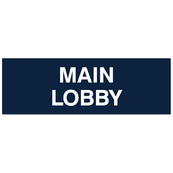 Signs ByLITA Basic Main Lobby Sign - Laser-Engraved Lettering | Durable ...
