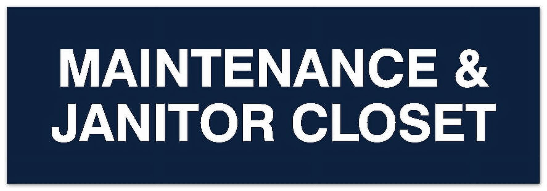 Signs ByLITA Basic Maintenance & Janitor Closet Sign - Easy ...
