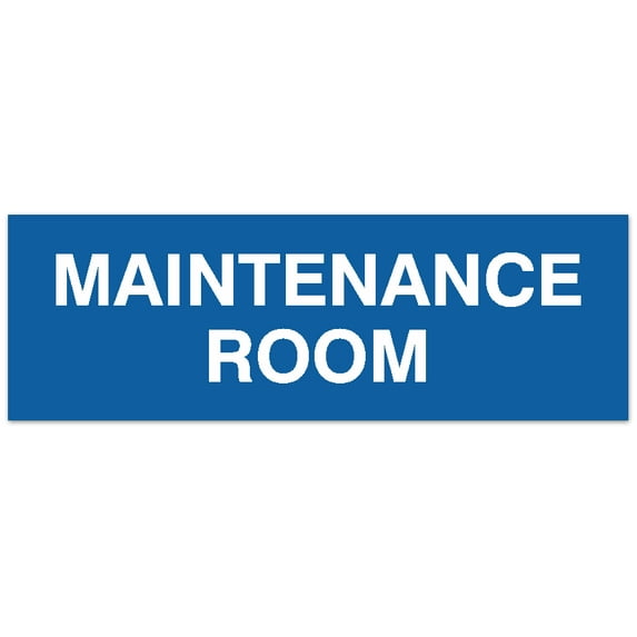 Signs ByLITA Basic Maintenance Room Sign - Laser-Engraved Lettering ...