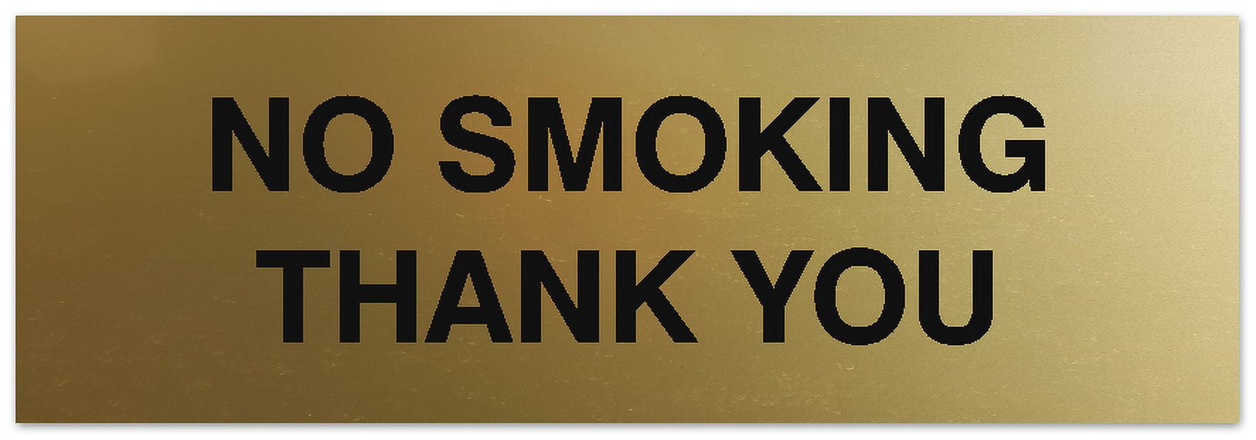 Signs ByLITA Basic No Smoking Thank You Sign - Laser-Engraved Lettering ...