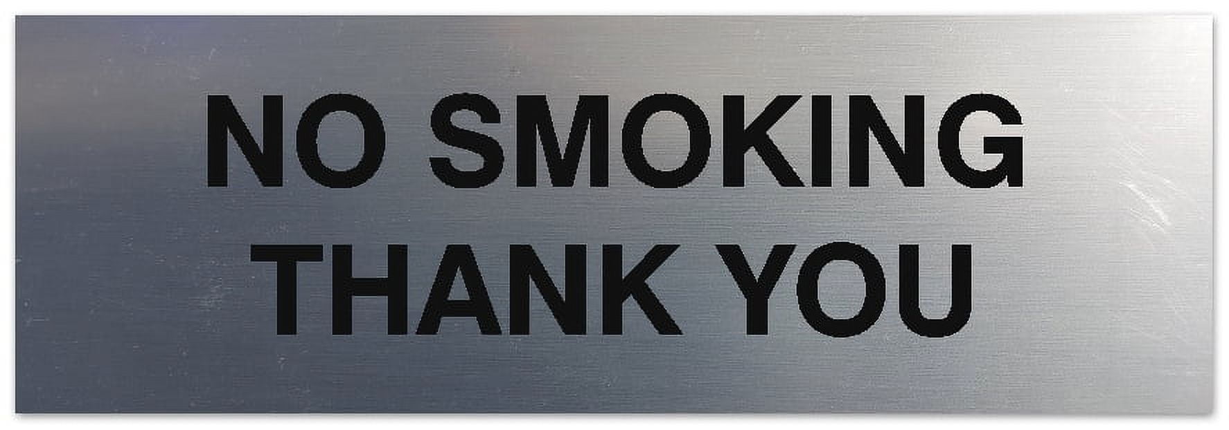 Signs ByLITA Basic No Smoking Thank You Sign - Laser-Engraved Lettering ...