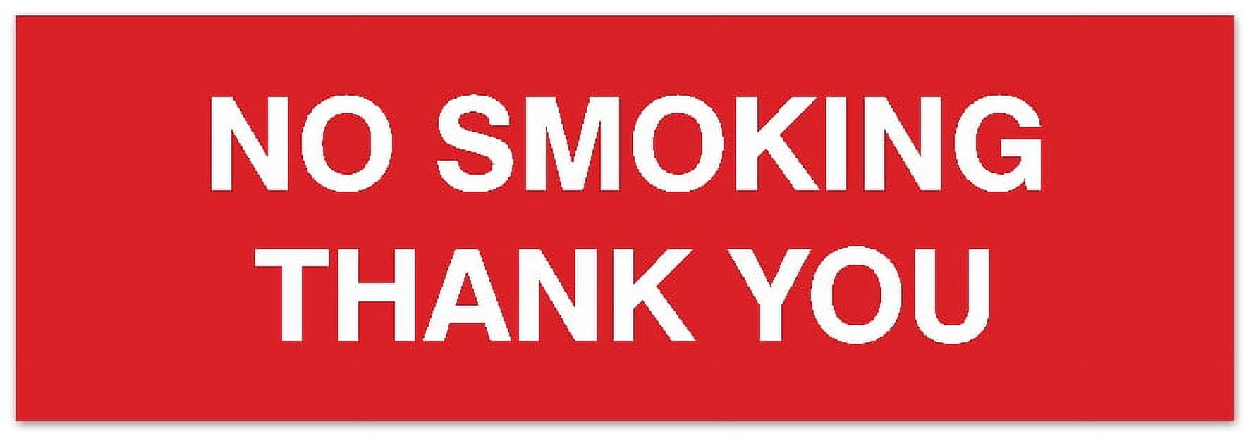 Signs ByLITA Basic No Smoking Thank You Sign - Laser-Engraved Lettering ...