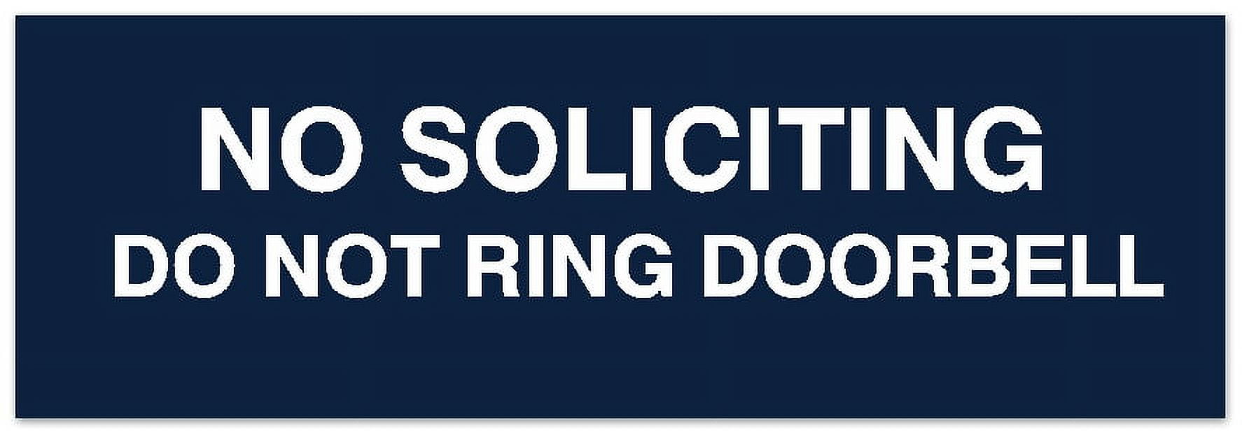Signs ByLITA Basic No Soliciting do not ring doorbell Sign - Laser ...