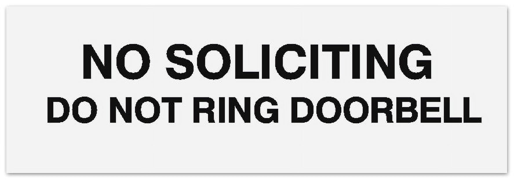 Signs ByLITA Basic No Soliciting do not ring doorbell Sign - Laser ...