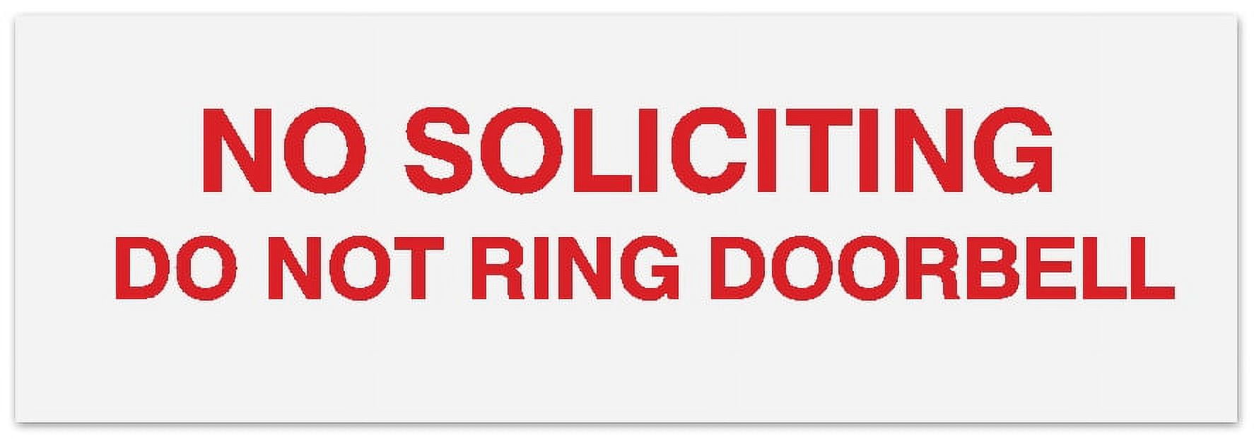 Signs ByLITA Basic No Soliciting do not ring doorbell Sign - Laser ...
