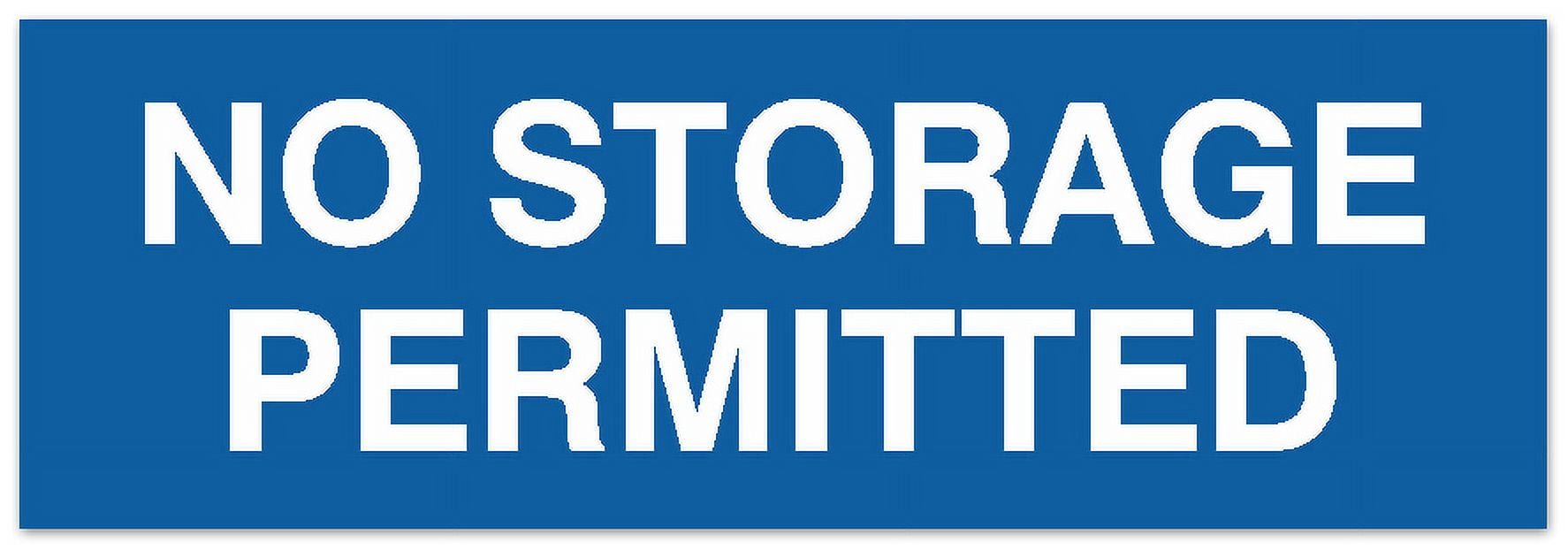 Signs ByLITA Basic No Storage Permitted Sign - Laser-Engraved Lettering ...
