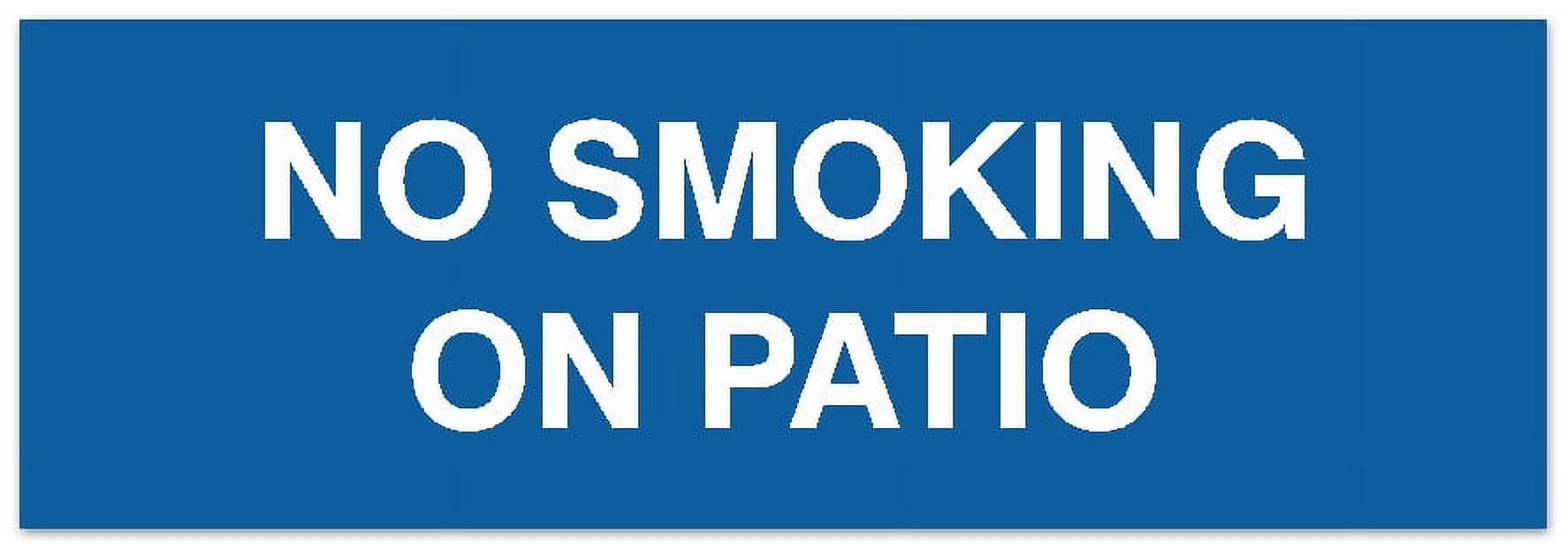 Signs ByLITA Basic No smoking on patio Sign - Laser-Engraved Lettering ...