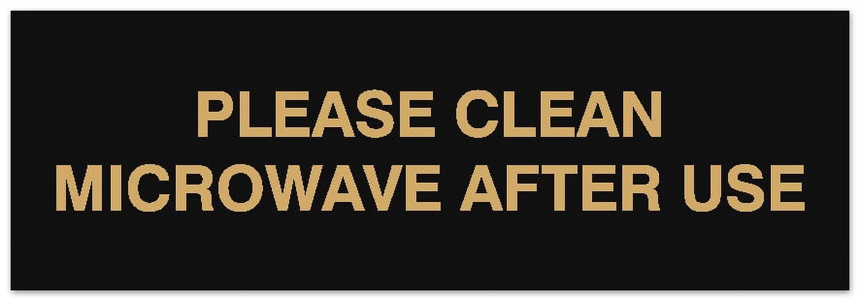 Signs ByLITA Basic Please clean microwave after use Sign - Laser ...