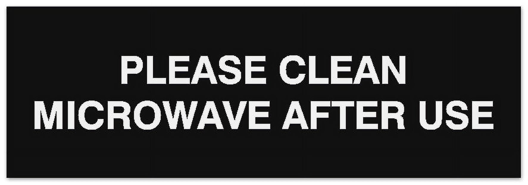 Signs ByLITA Basic Please clean microwave after use Sign - Laser ...
