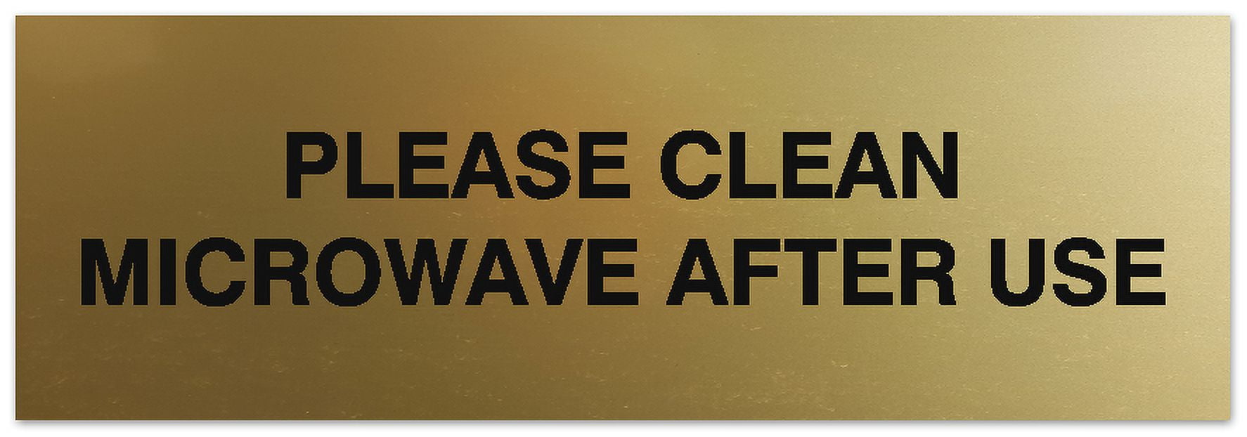 Signs ByLITA Basic Please clean microwave after use Sign - Laser ...