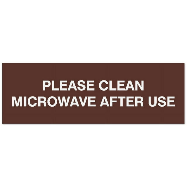 Signs ByLITA Basic Please clean microwave after use Sign - Laser ...