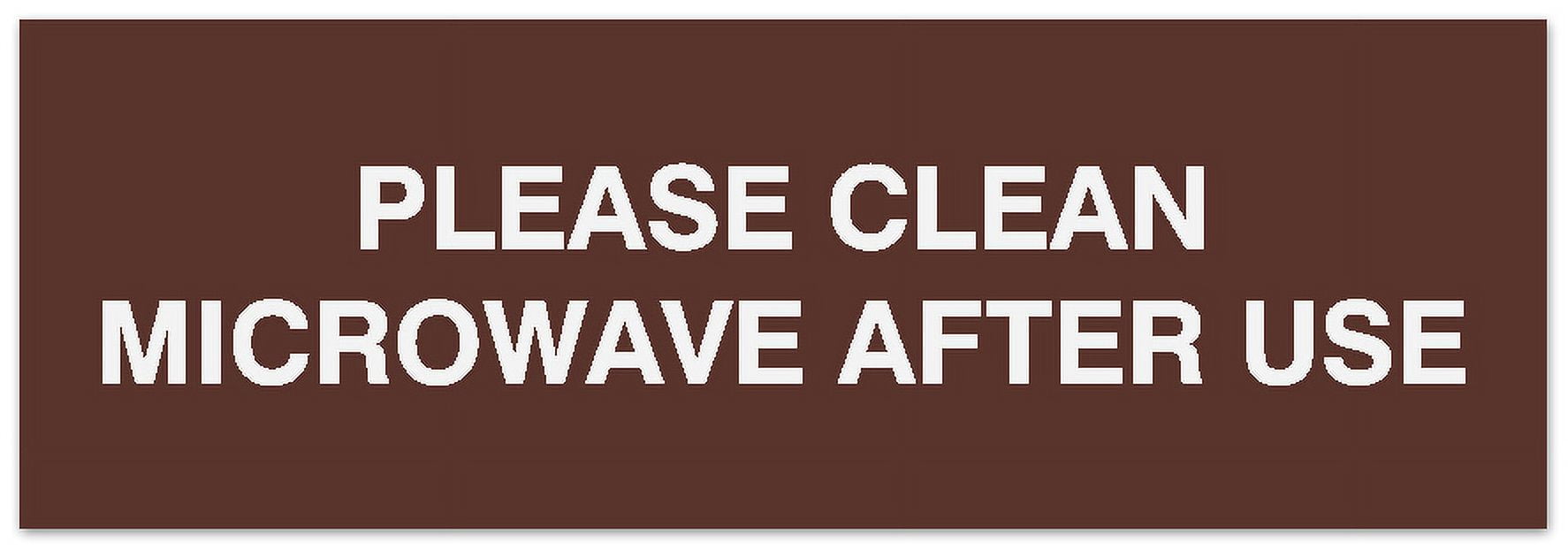 Signs ByLITA Basic Please clean microwave after use Sign - Laser ...