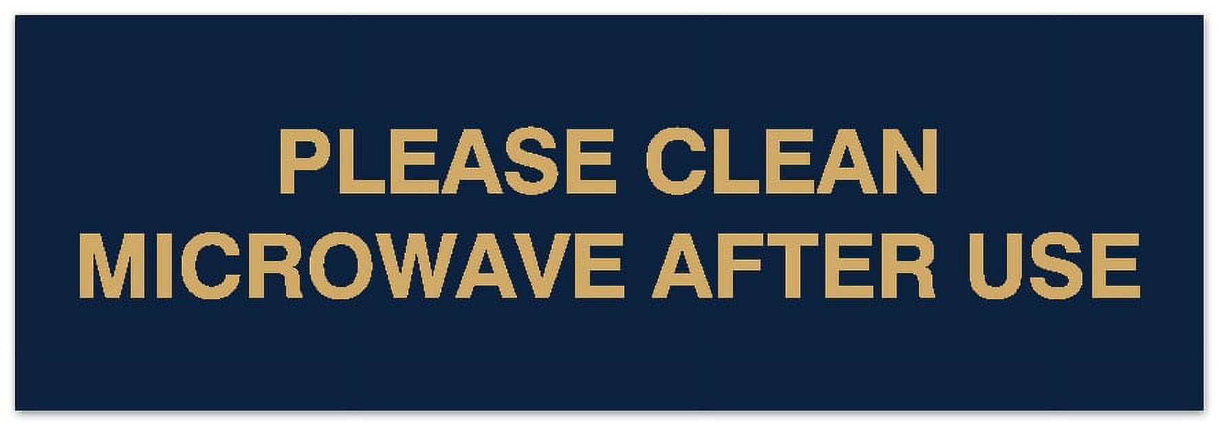 Signs ByLITA Basic Please clean microwave after use Sign - Laser ...