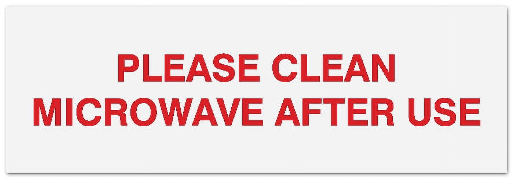 Signs ByLITA Basic Please clean microwave after use Sign - Laser ...