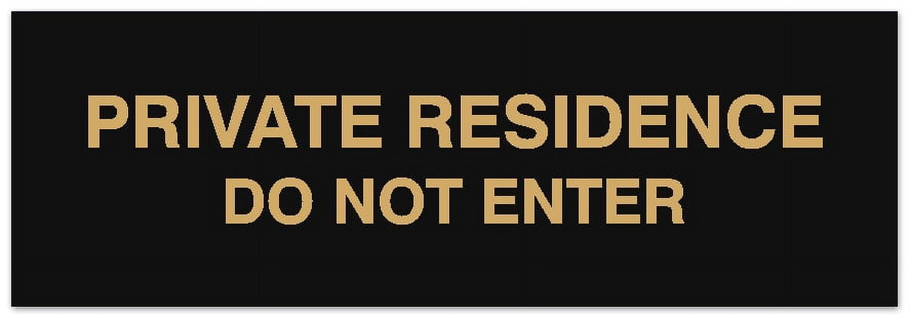 Signs ByLITA Basic Private Residence Do Not Enter Sign - Laser-Engraved ...
