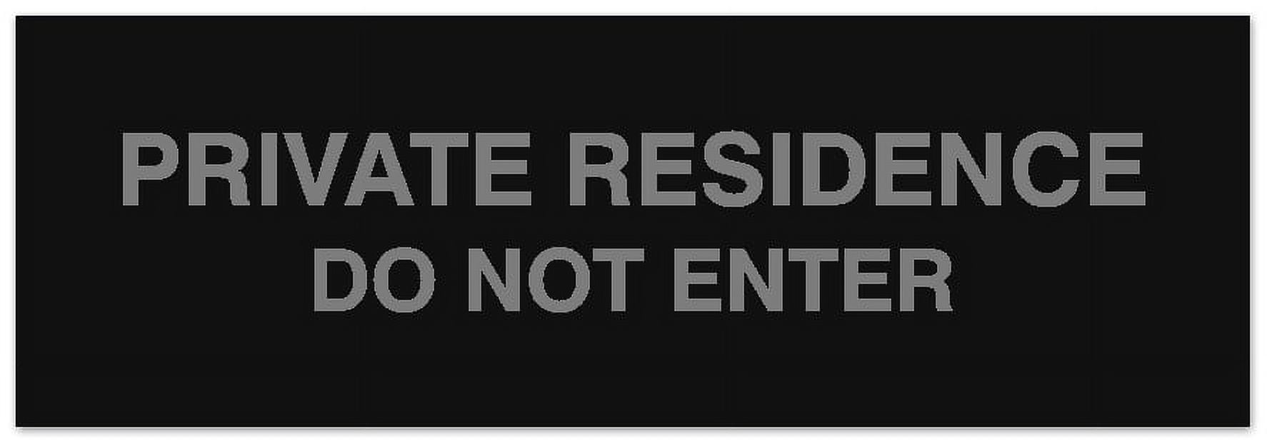Signs ByLITA Basic Private Residence Do Not Enter Sign - Laser-Engraved ...