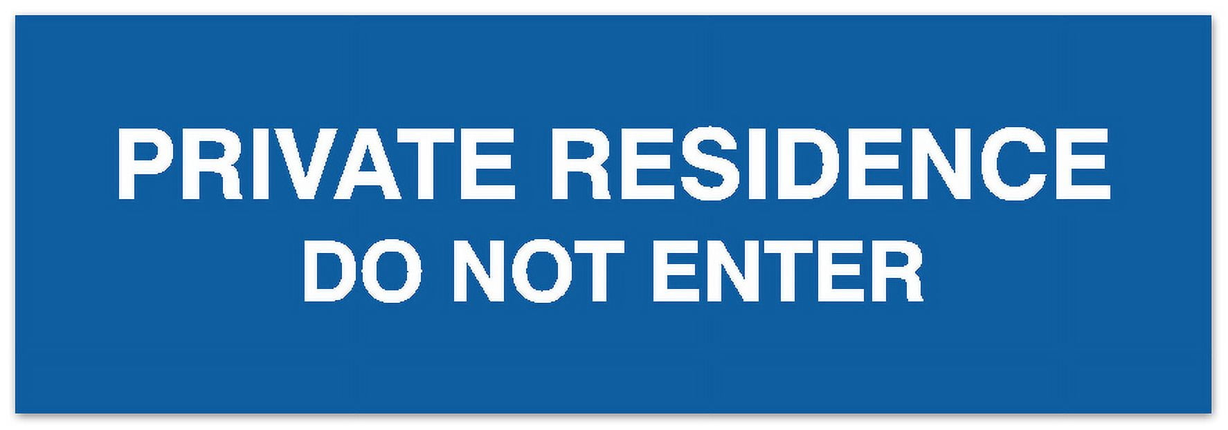 Signs ByLITA Basic Private Residence Do Not Enter Sign - Laser-Engraved ...