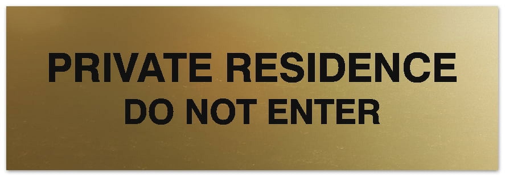 Signs ByLITA Basic Private Residence Do Not Enter Sign - Laser-Engraved ...