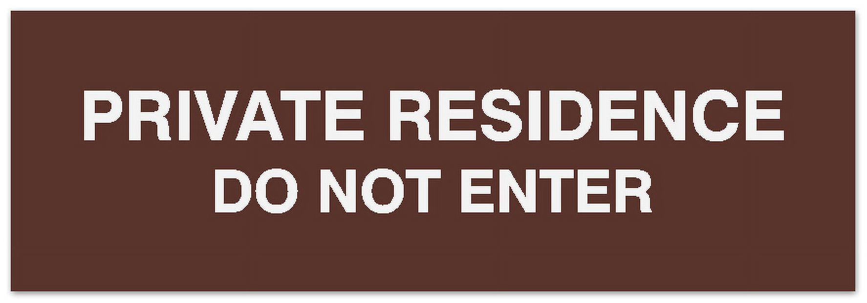 Signs ByLITA Basic Private Residence Do Not Enter Sign - Laser-Engraved ...