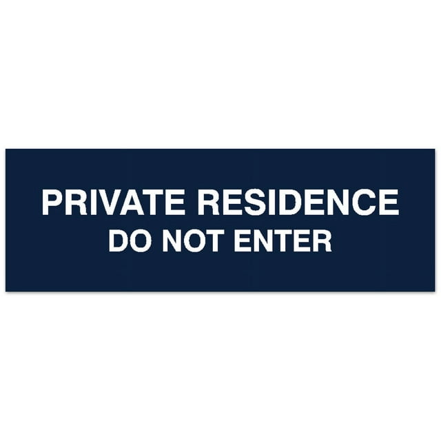 Signs ByLITA Basic Private Residence Do Not Enter Sign - Laser-Engraved ...