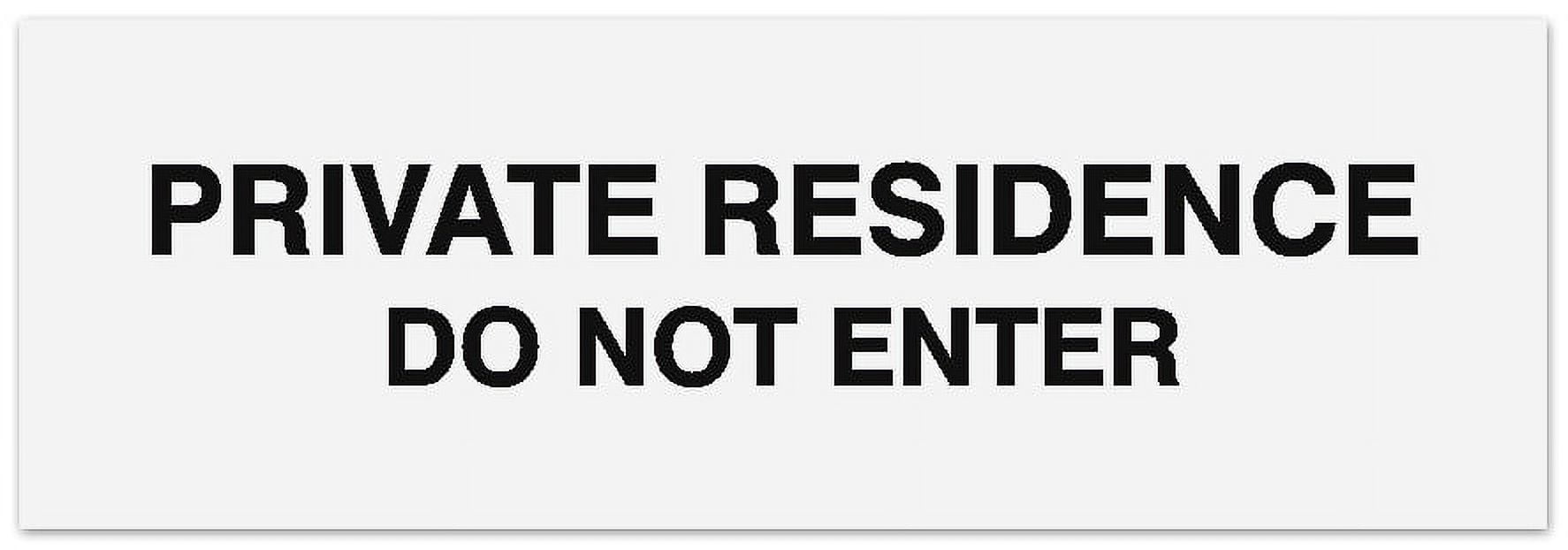 Signs ByLITA Basic Private Residence Do Not Enter Sign - Laser-Engraved ...