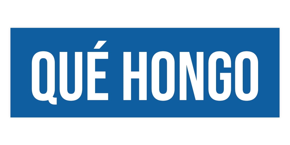 Signs ByLITA Basic Que hongo Sign (Blue) - Small - Walmart.com