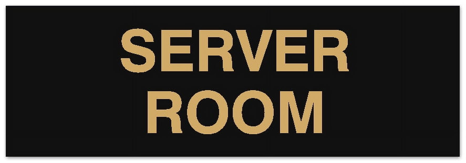 Signs ByLITA Basic Server Room Sign - Laser-Engraved Lettering ...