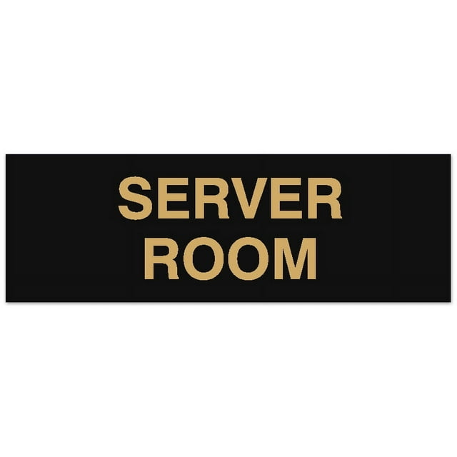 Signs ByLITA Basic Server Room Sign - Laser-Engraved Lettering ...
