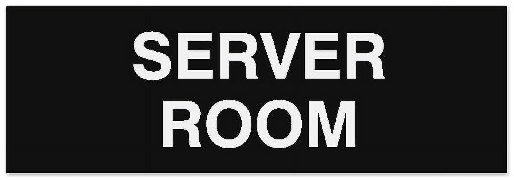 Signs ByLITA Basic Server Room Sign - Laser-Engraved Lettering ...