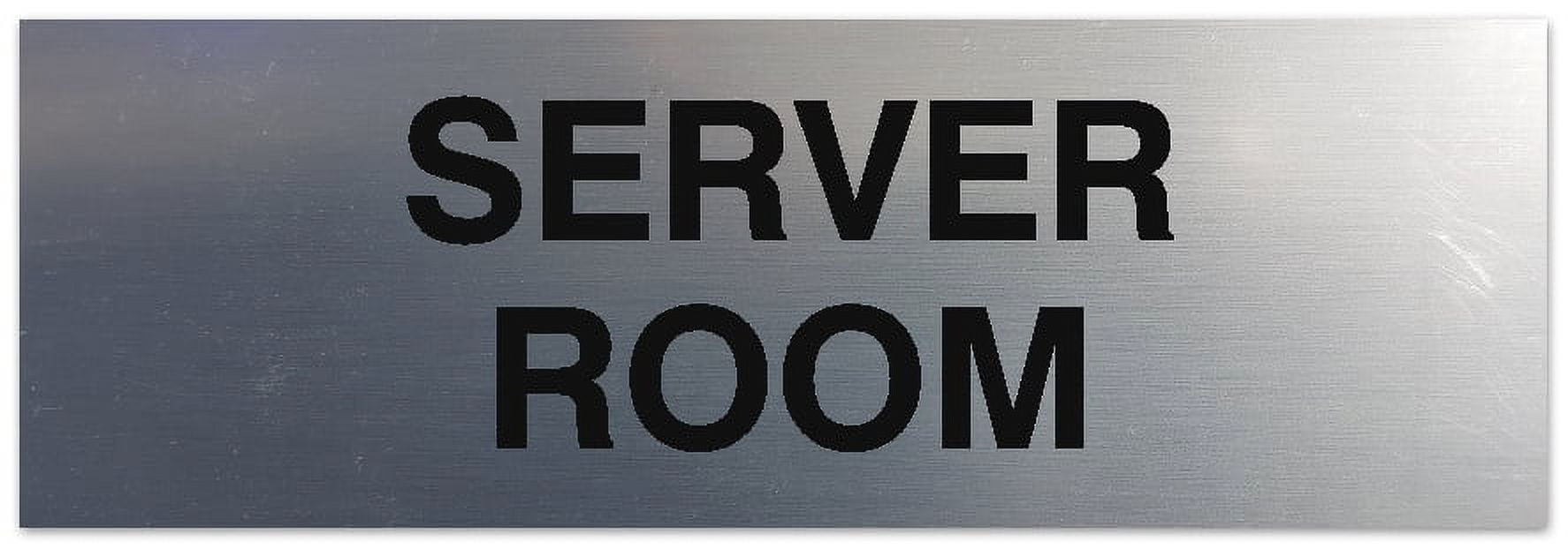 Signs ByLITA Basic Server Room Sign - Laser-Engraved Lettering ...