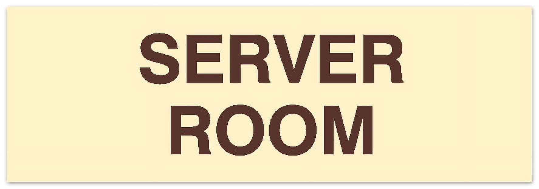 Signs ByLITA Basic Server Room Sign - Laser-Engraved Lettering ...