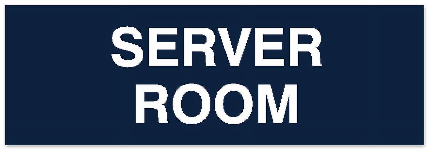 Signs ByLITA Basic Server Room Sign - Laser-Engraved Lettering ...