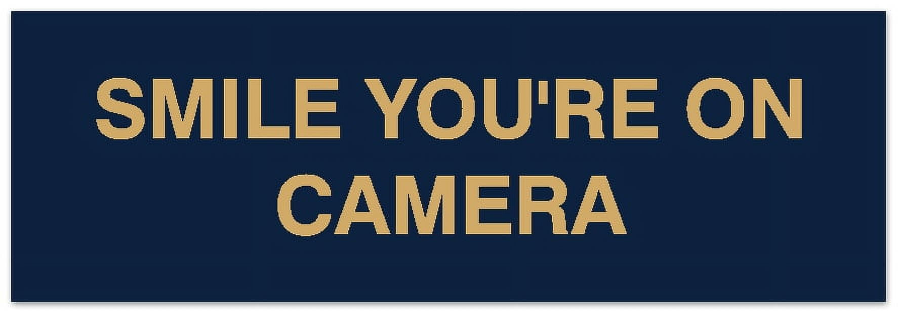 Signs ByLITA Basic Smile you're on camera Sign - Laser-Engraved ...
