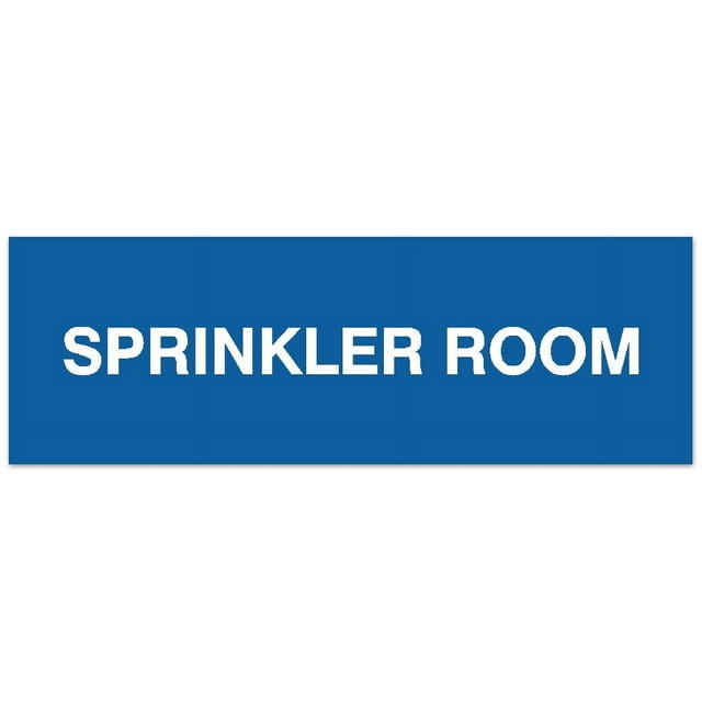 Signs ByLITA Basic Sprinkler Room Sign - Laser-Engraved Lettering ...