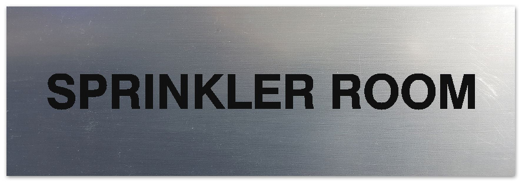 Signs ByLITA Basic Sprinkler Room Sign - Laser-Engraved Lettering ...