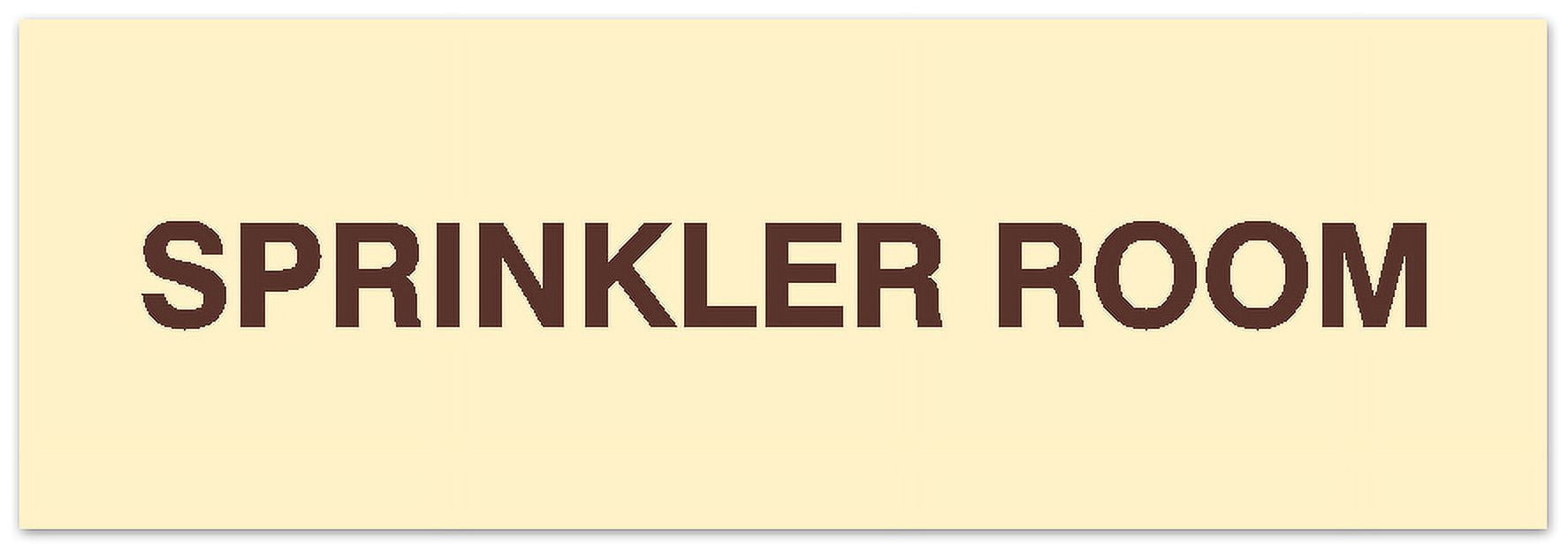 Signs ByLITA Basic Sprinkler Room Sign - Laser-Engraved Lettering ...